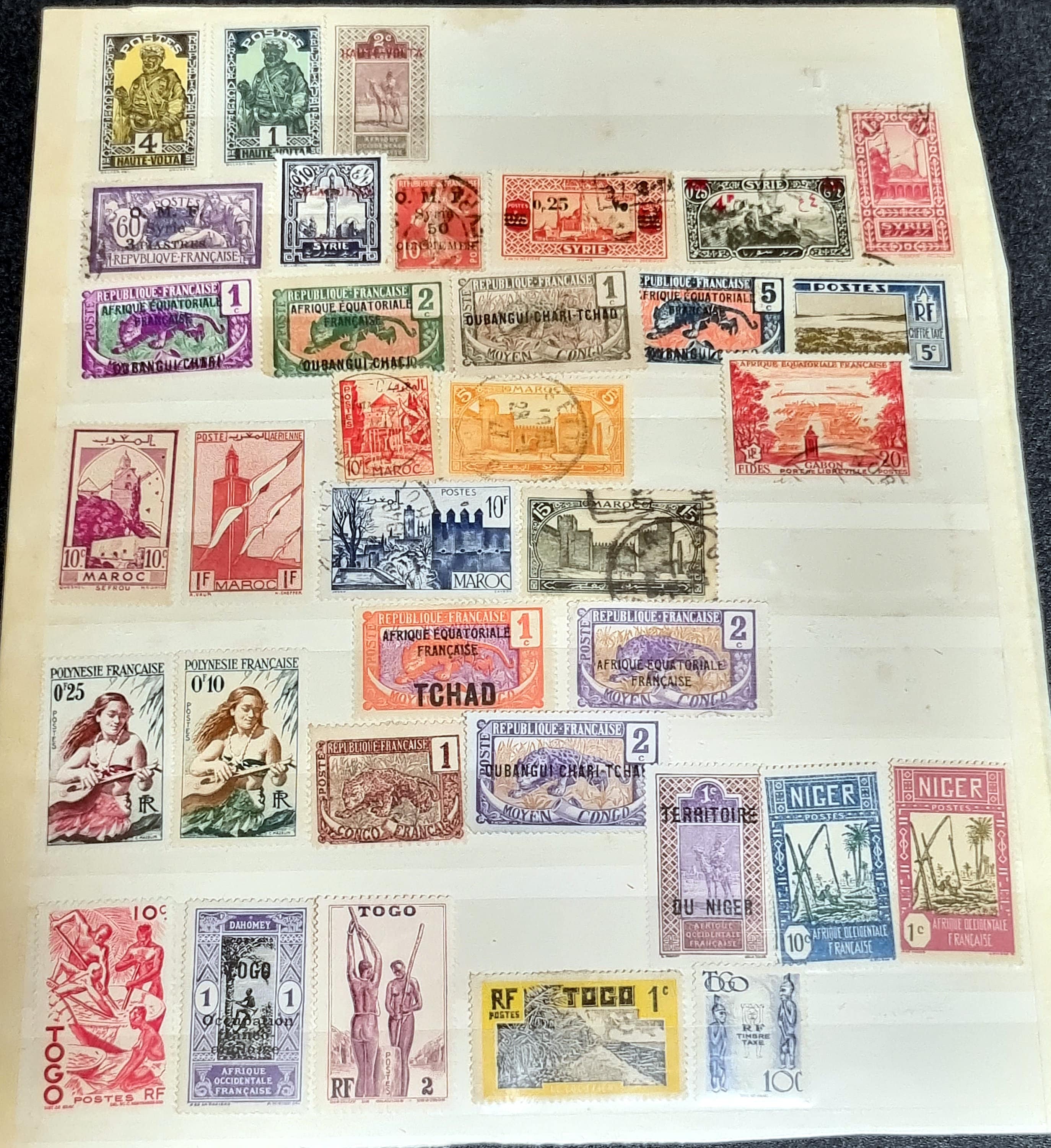 Vintage French Colonies Stamps Set 1 - Etsy