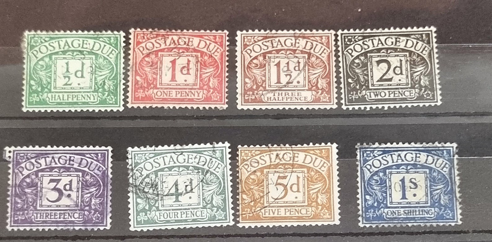 Vintage GB Postage Due Stamps - Etsy UK