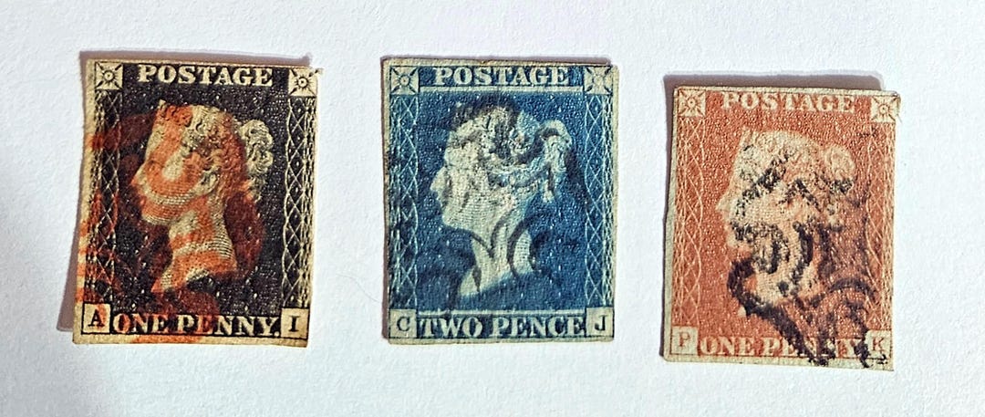GB 1840 Penny Black Original Stamps - Etsy UK