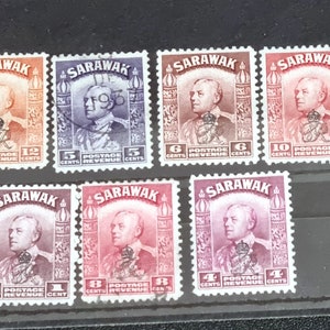 Vintage Sarawak Stamps - Etsy