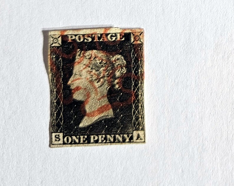 GB 1840 Penny Black Original Stamps - Etsy UK