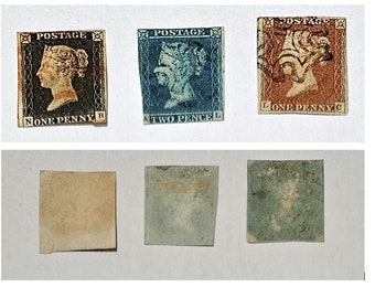 QUEEN VICTORIA 1840 1d Penny Black From Great Britain, 1st Postage ...