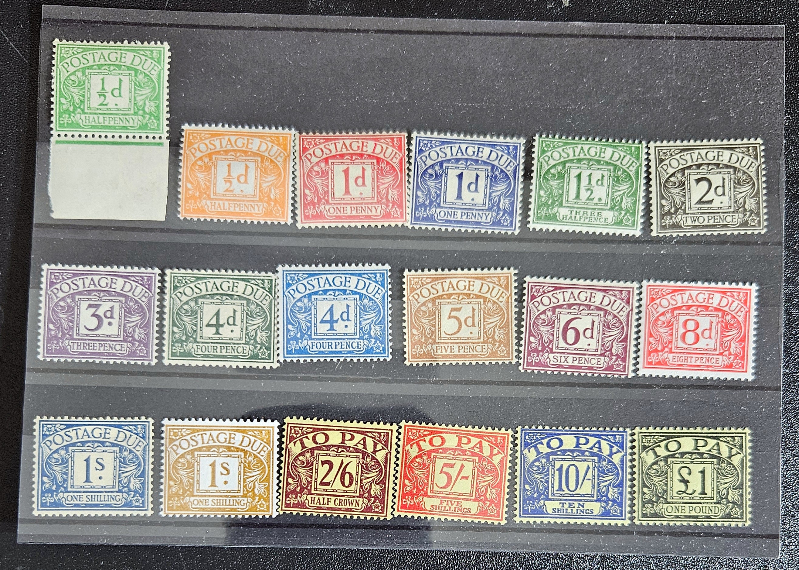 Vintage GB Postage Due Stamps - Etsy UK