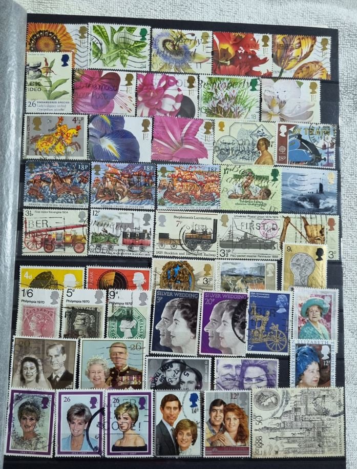 Great Britain Commemorative Large 100/200/300 Stamps All Different - Etsy