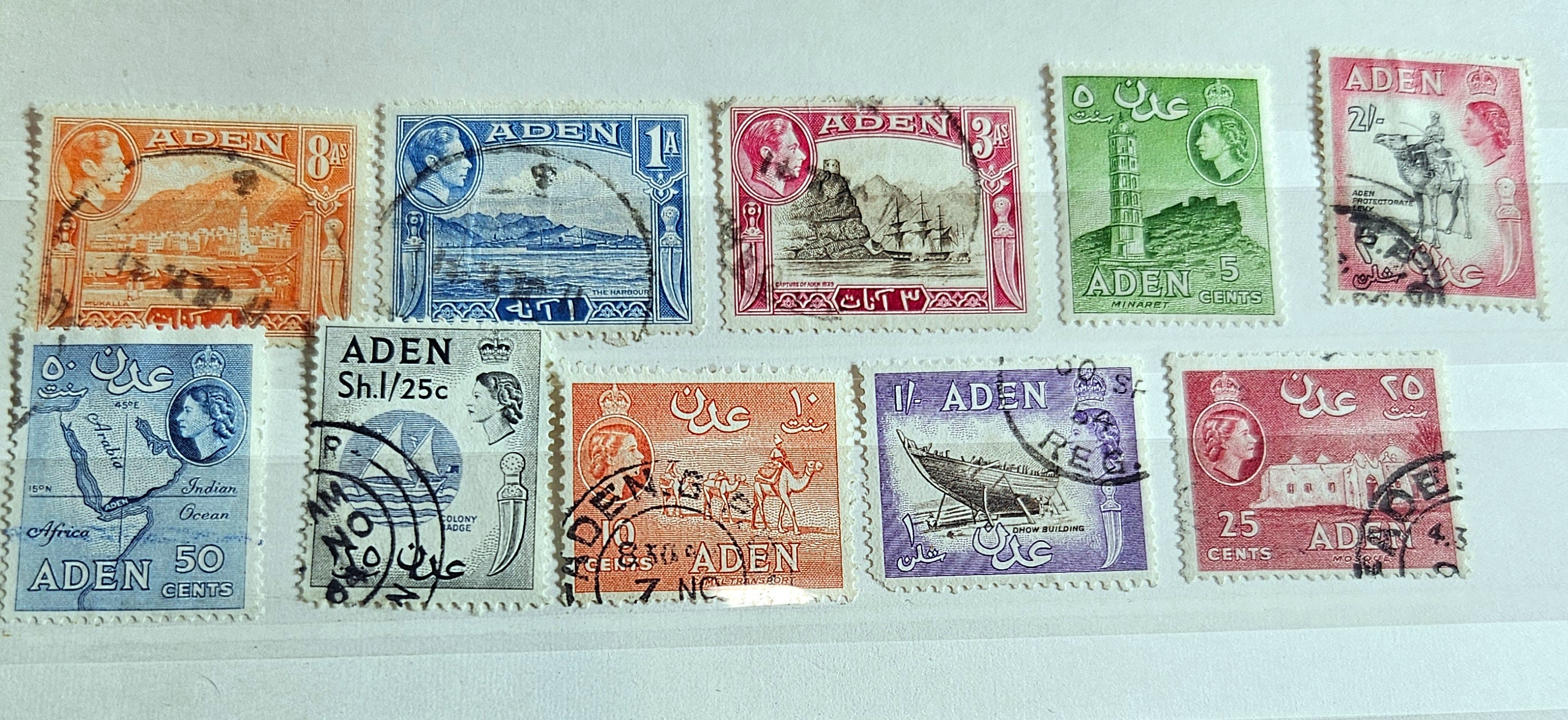 British Commonwealth Vintage Aden Stamps - Etsy