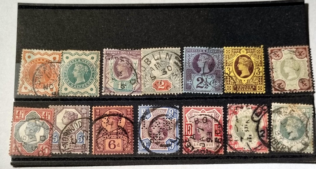 Vintage Queen Victoria Jubilee Stamp Sets - Etsy