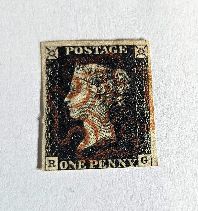 GB 1840 Penny Black Original Stamps - Etsy UK