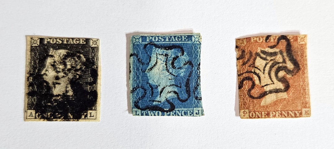 GB 1840 Penny Black Original Stamps - Etsy UK