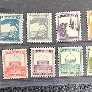 Vintage Palestine Stamps 1918-1921 - Etsy