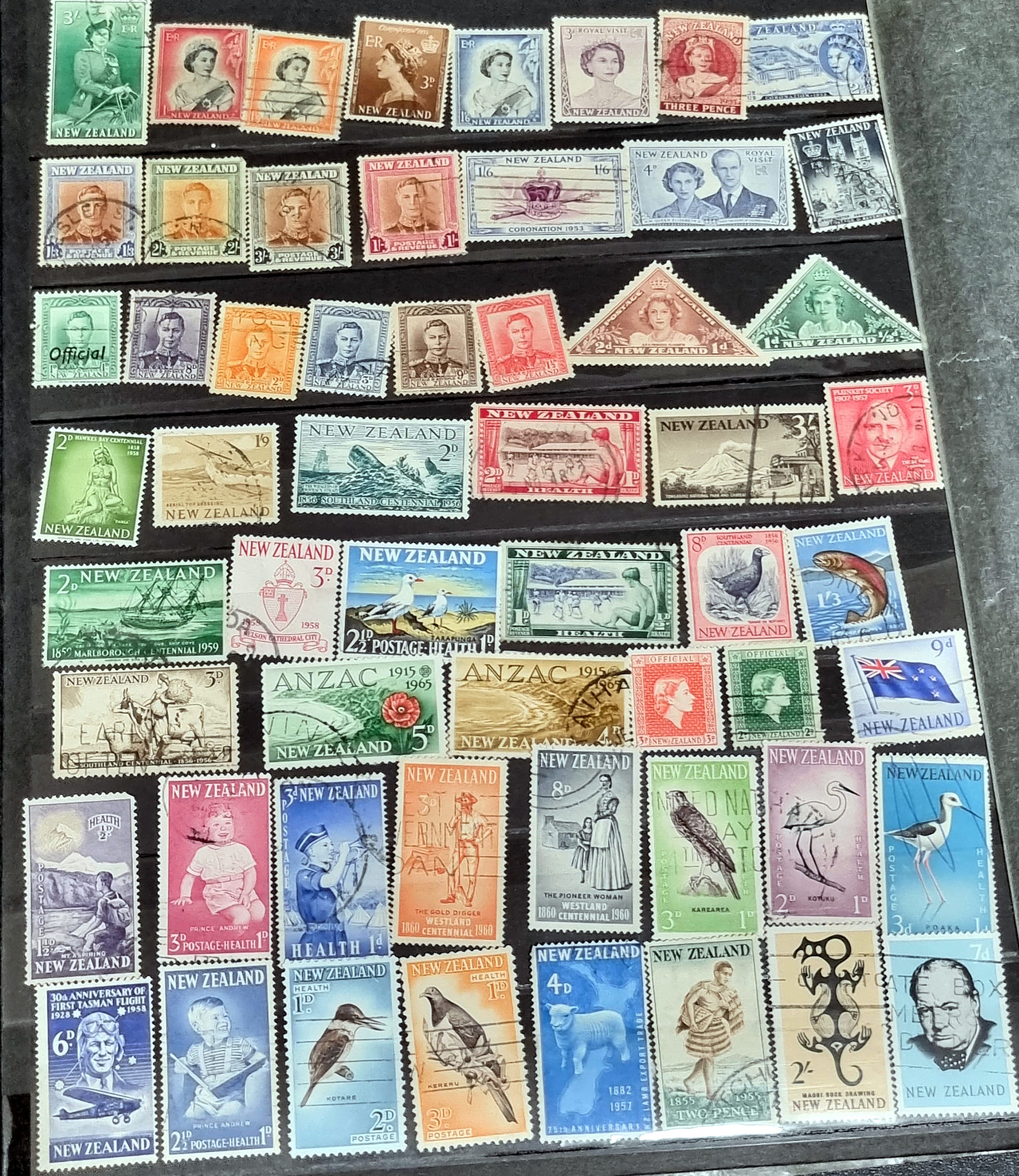 Complete Stamps New Zealand New Zealand 50 Different Stamps Collection ...