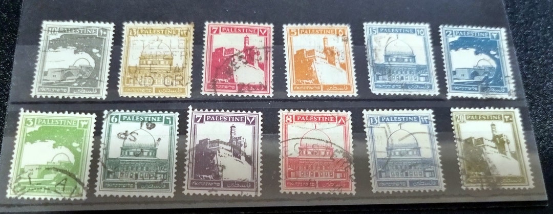 Vintage Palestine Stamps 1918-1921 - Etsy