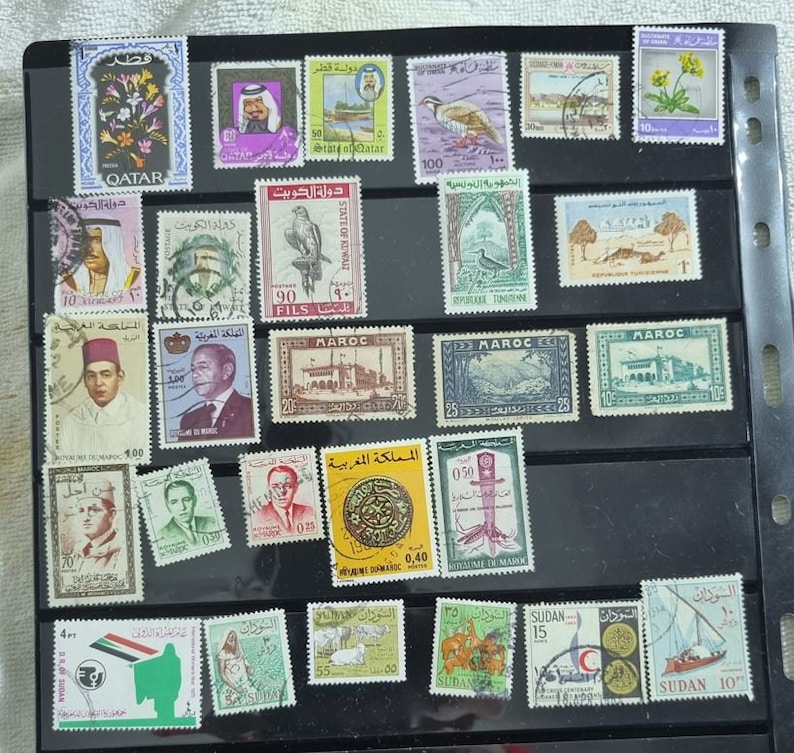Mix Arab Countries Stamps - 50/100/200 Stamps All Different - Etsy