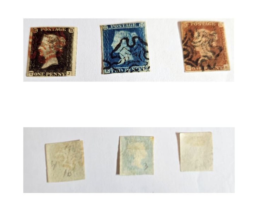GB 1840 Penny Black Original Stamps - Etsy