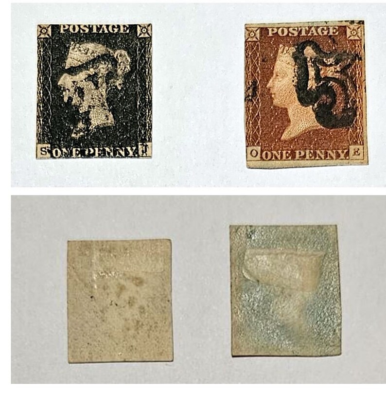 GB 1840 Penny Black Original Stamps - Etsy UK