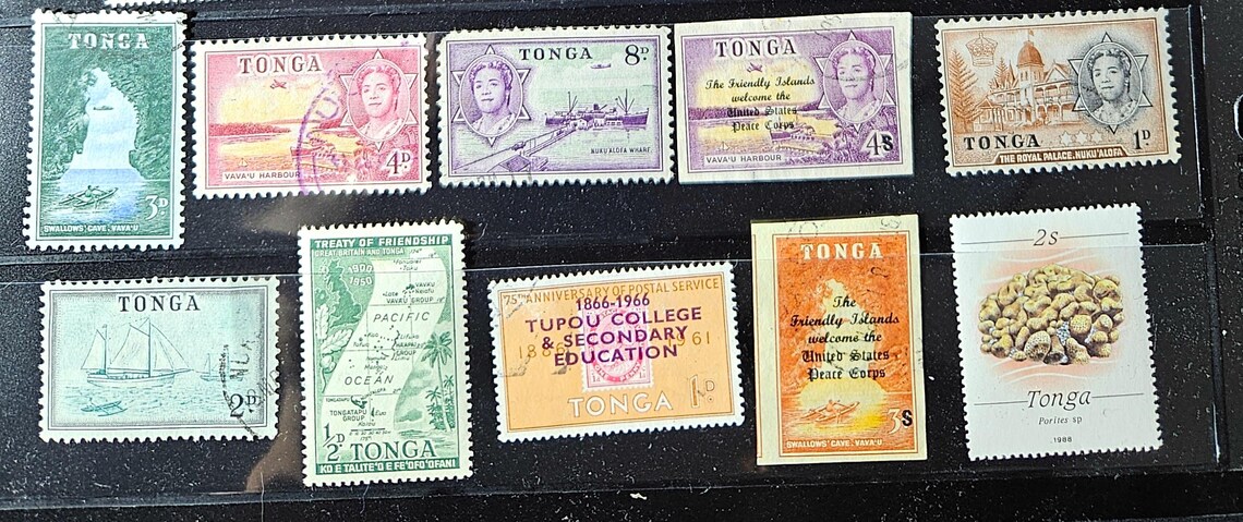 Vintage Toga / Tonga Stamps - Etsy