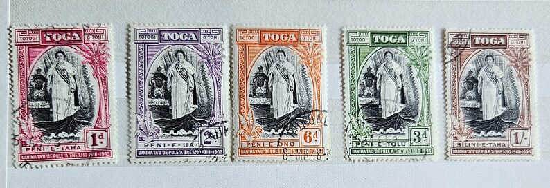 Vintage Toga / Tonga Stamps - Etsy