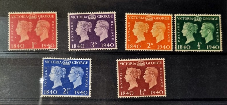 Vintage GB King George VI Stamp Collections - Etsy