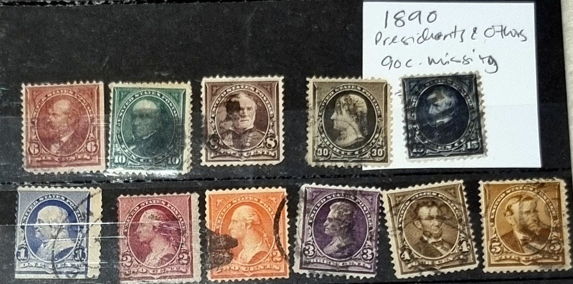 Vintage USA Stamps 1860 Plus - Etsy