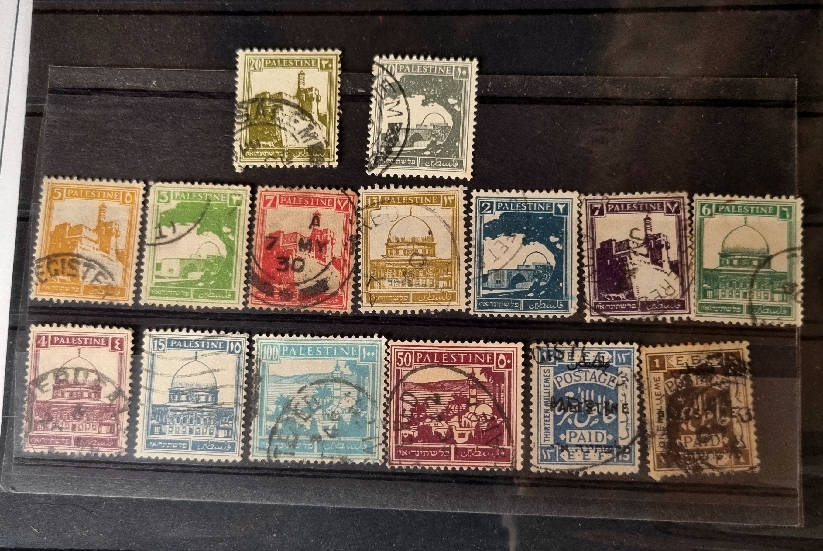 Vintage Palestine Stamps 1918-1921 - Etsy
