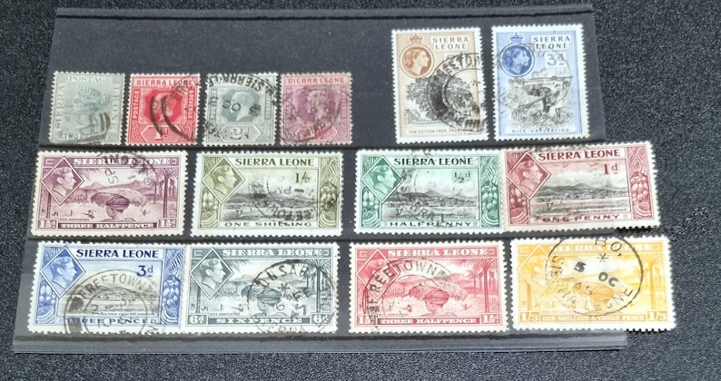 Vintage Sierra Leone Stamps - Etsy