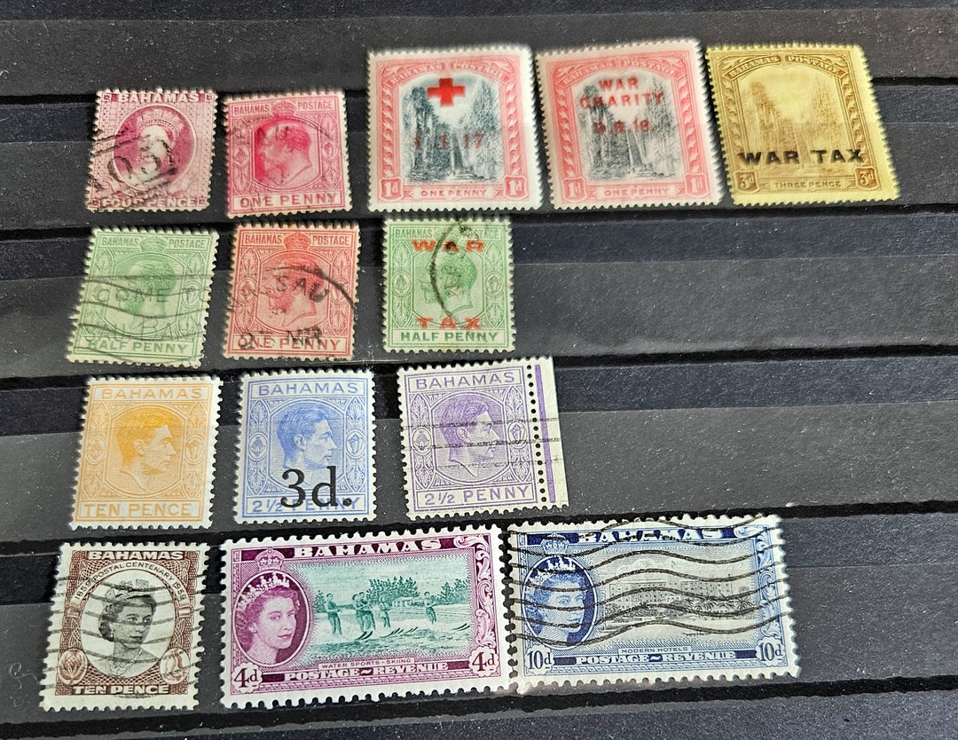 Vintage Bahamas Stamps - Etsy