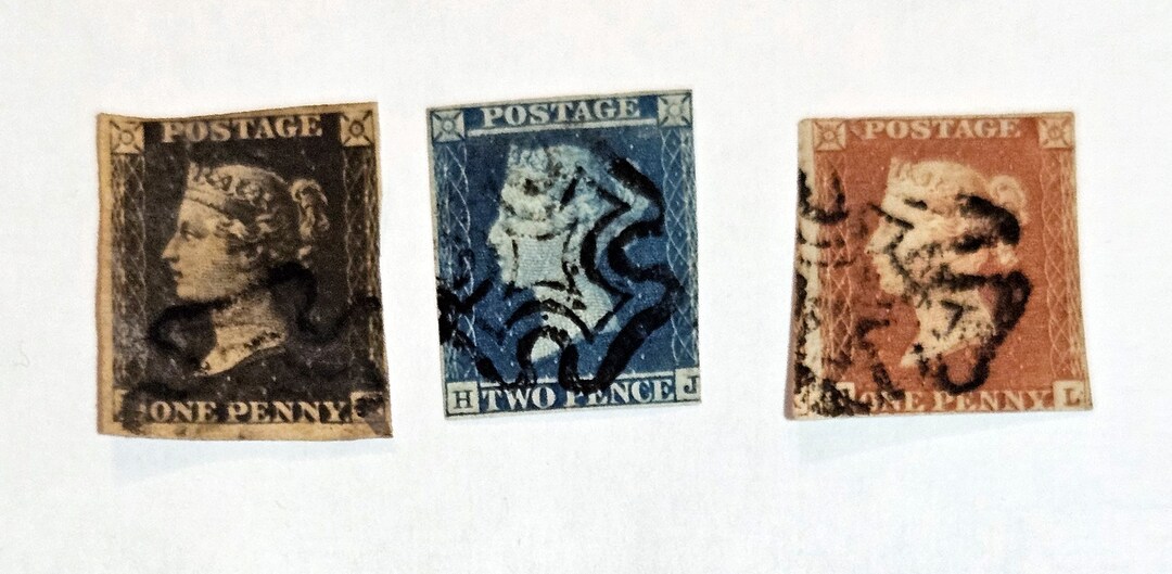 GB 1840 Penny Black Original Stamps - Etsy UK
