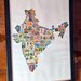 India Postage Stamp Collage Art - Etsy