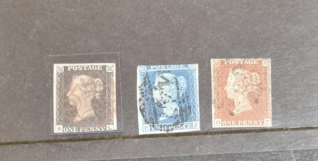 GB 1840 Penny Black Original Stamps - Etsy UK