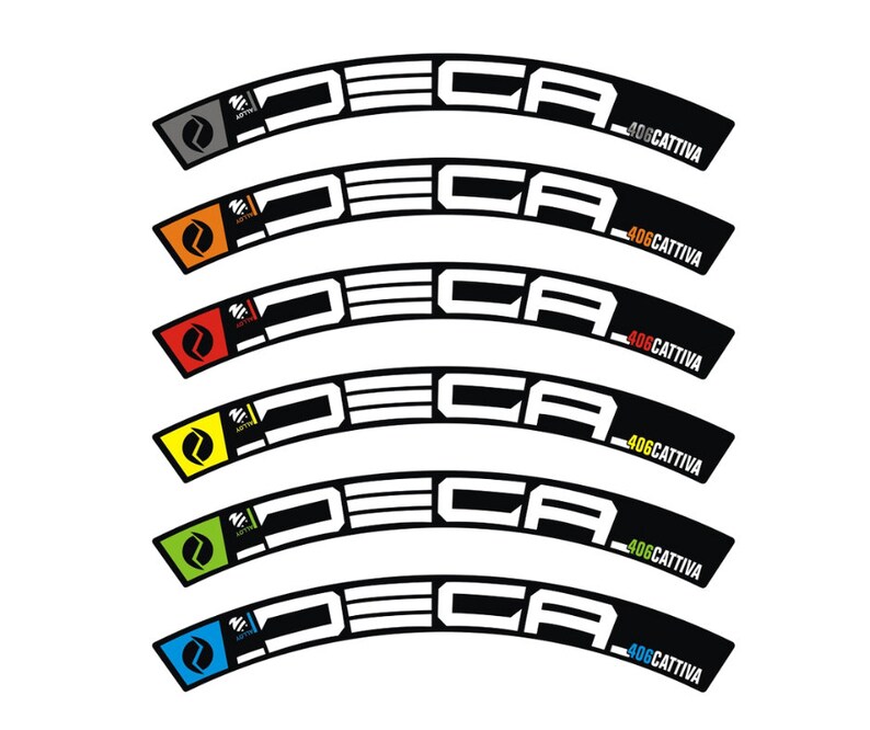 Deca 8pcs Bike Rim Decal Stickers High Quality Durable for Bike Wheel ...