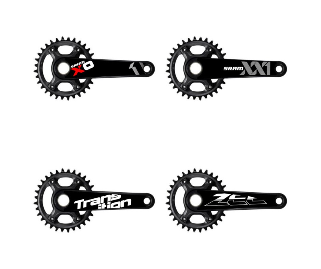 One Pair Mountain Bike Crank Decal Stickers High Quality Durable for ...