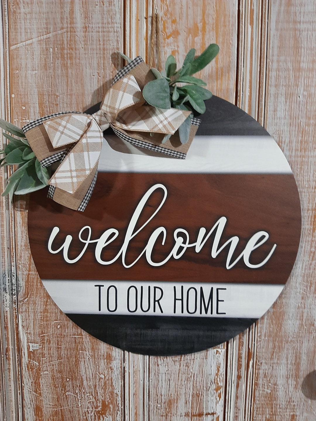 Modern Farmhouse Welcome to Our Home Door Hanger,real Estate Closing ...