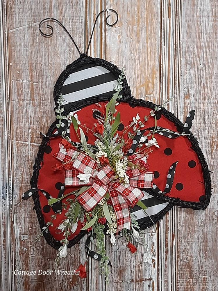 Charming Ladybug Door Hanger for Front Door,ladybug Wall Decor,ladybug ...