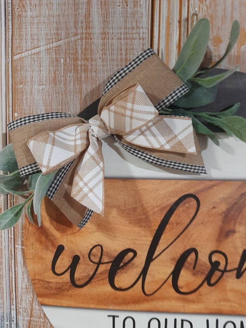 Modern Farmhouse Welcome to Our Home Door Hanger,real Estate Closing ...