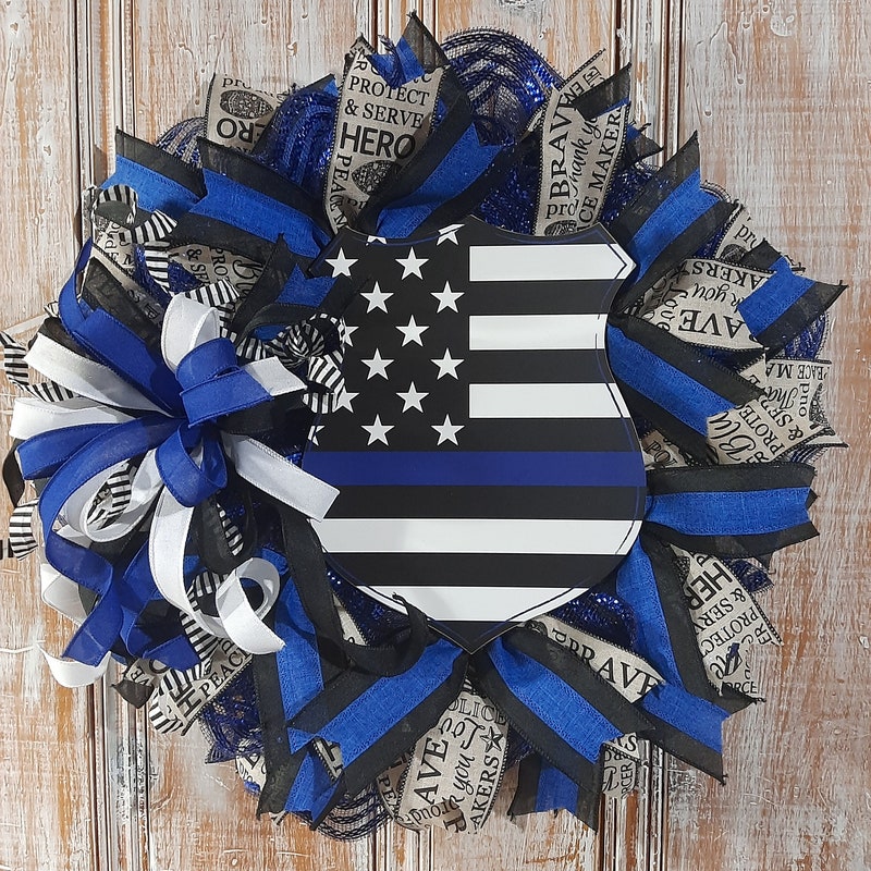 Police Wreath - Etsy