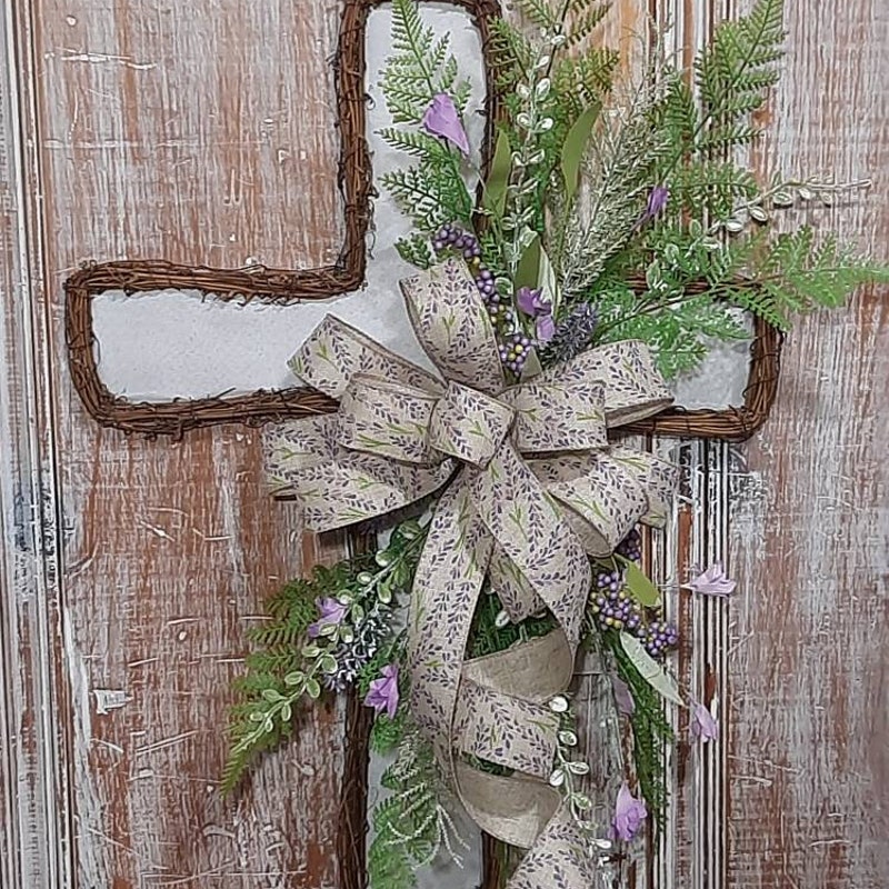 Cross Wreath - Etsy