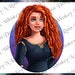 Merida, PNG, Sublimation, Waterslide, Watercolor, Printable Decal ...