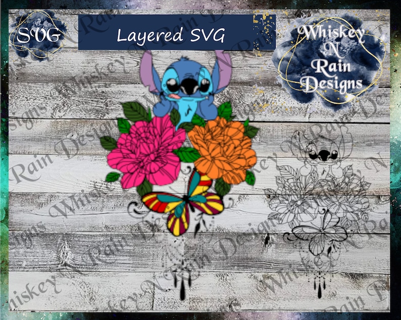 Layered Stitch SVG Cut File Vinyl File PNG Sublimation - Etsy
