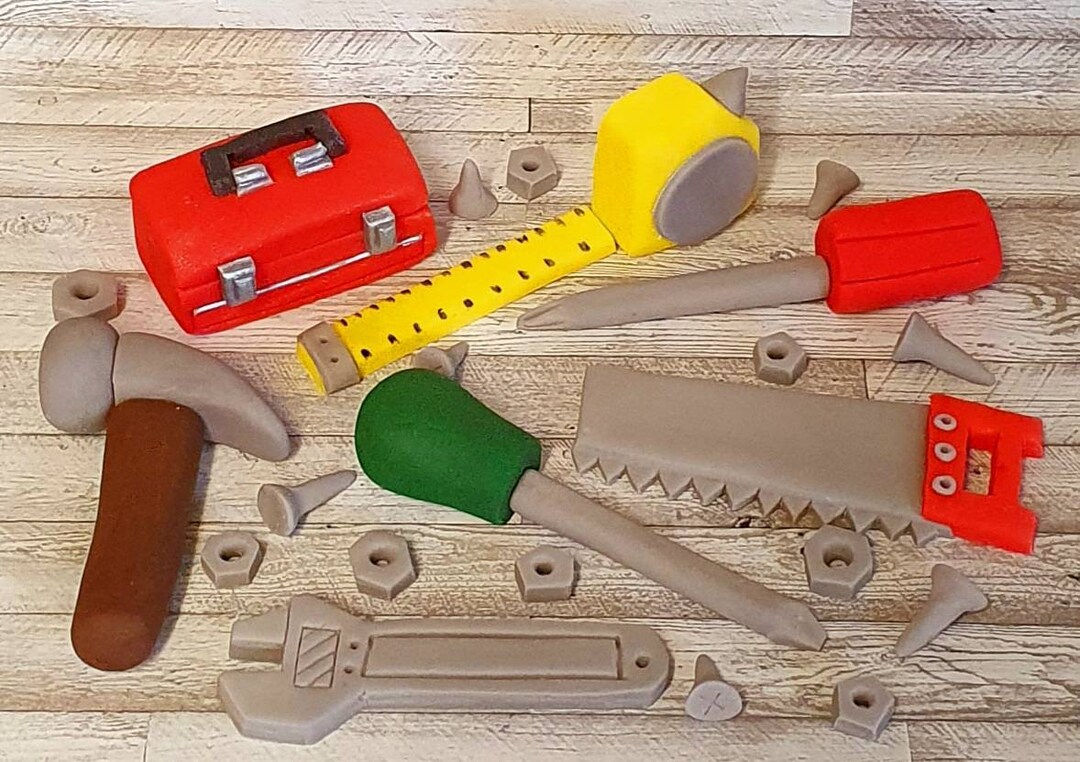 Handmade Edible Tool Kit Set Cake Topper Decoration - Etsy UK