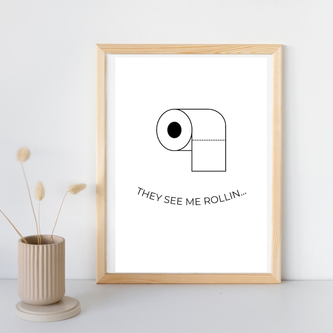 Toilet | Restroom | Bathroom Poster | Toilet Joke | Funny | Humor ...