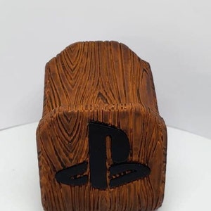 Ps5/ps4 Controller Stand Rustic Oak With Wood Relief - Etsy