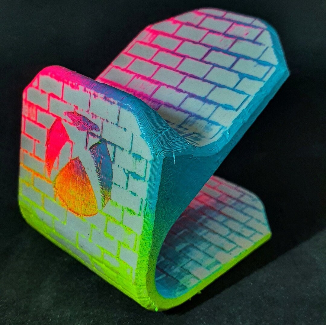 XBOX / Series X Controller Stand Pink/turquoise/yellow With Brick/stone ...