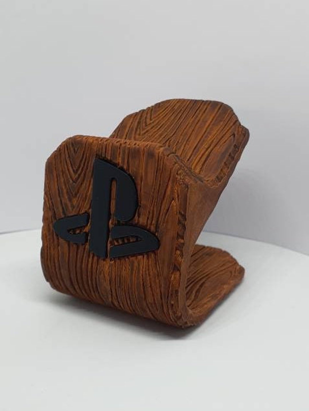 Ps5/ps4 Controller Stand Rustic Oak With Wood Relief - Etsy