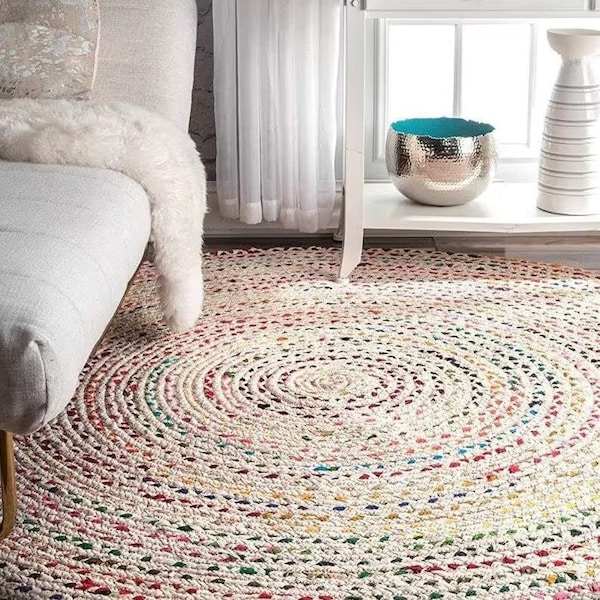 Colorful Braided Rug - Etsy