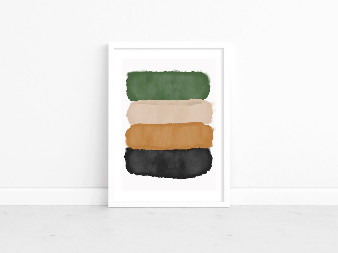 Modern Colorful Art Print – Color Block Art – Abstract Wall Art ...
