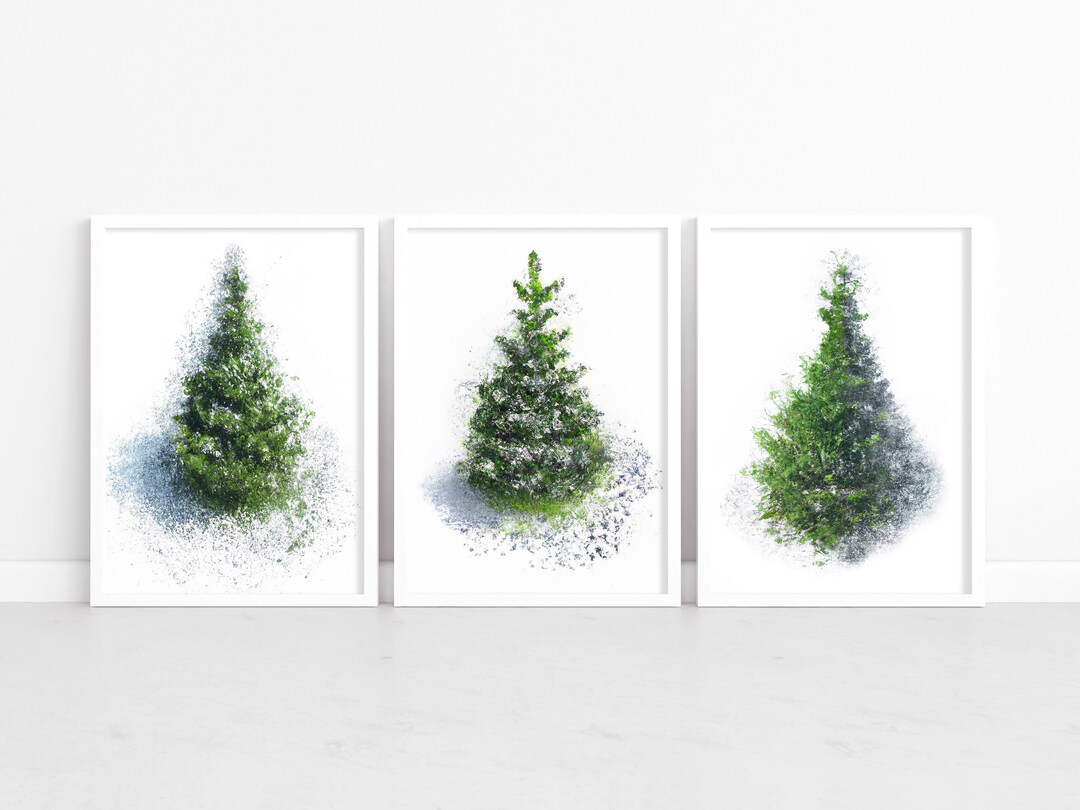 Christmas Tree Prints, Evergreen Trees, Christmas Decor, Holiday Decor ...