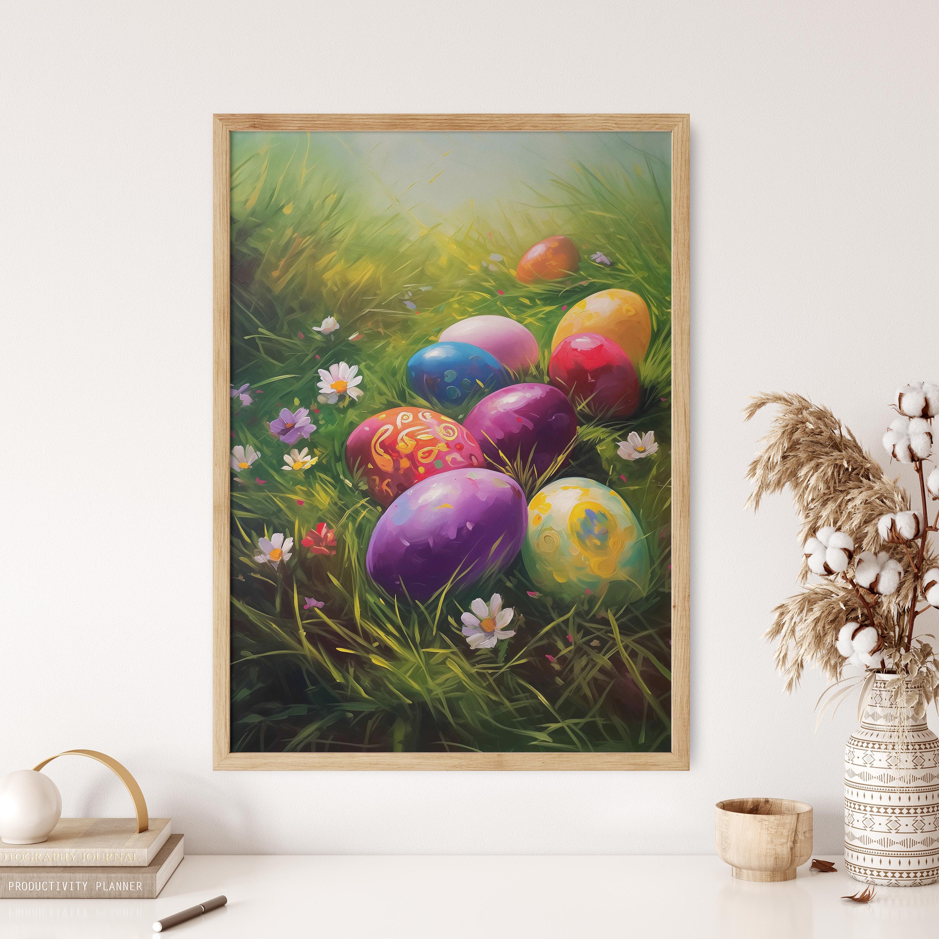 Floral Easter Printable Easter Wall Art Spring Print Easter Print ...