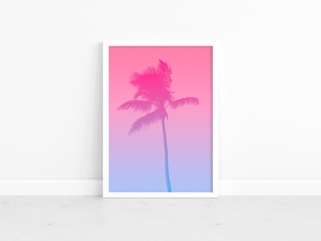 Palm Tree Digital Download, Palm Tree Print, Printable Art, Tropical ...