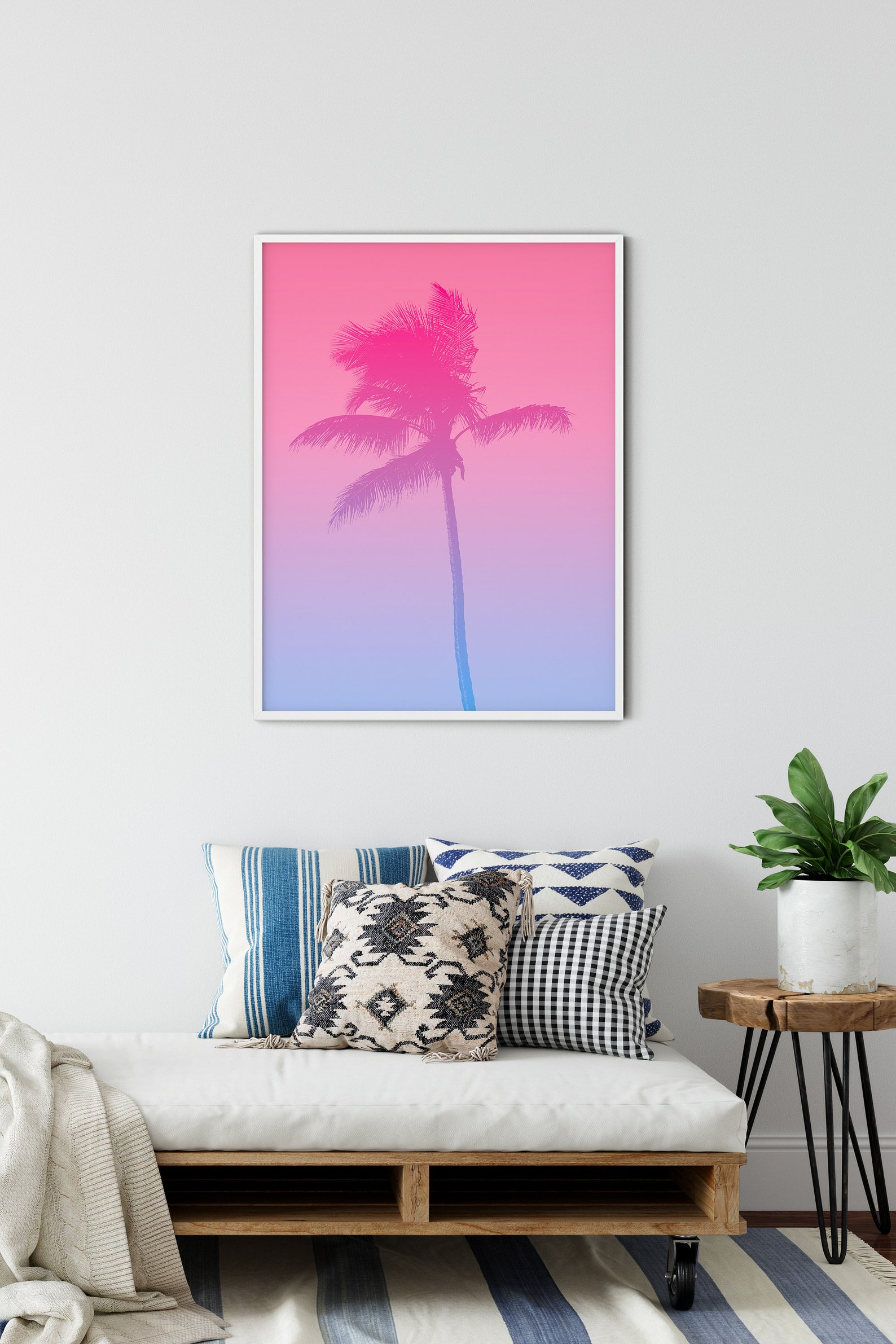 Palm Tree Digital Download, Palm Tree Print, Printable Art, Tropical ...