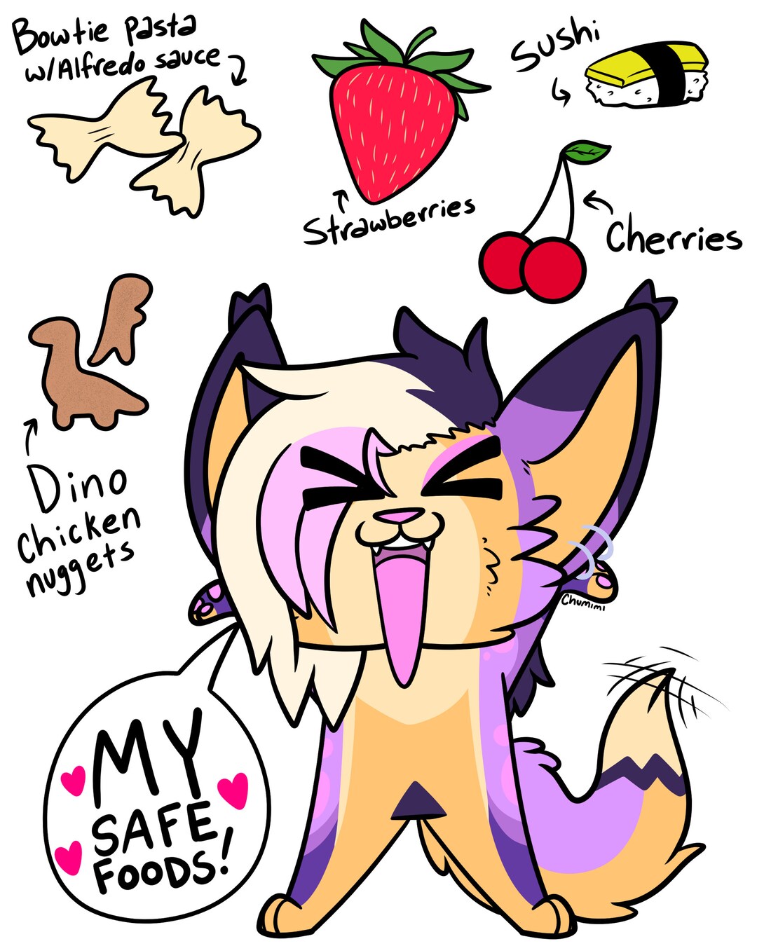 Safe Food, Special Interest, Stim Toy Autism Awareness Fursona OC YCH ...