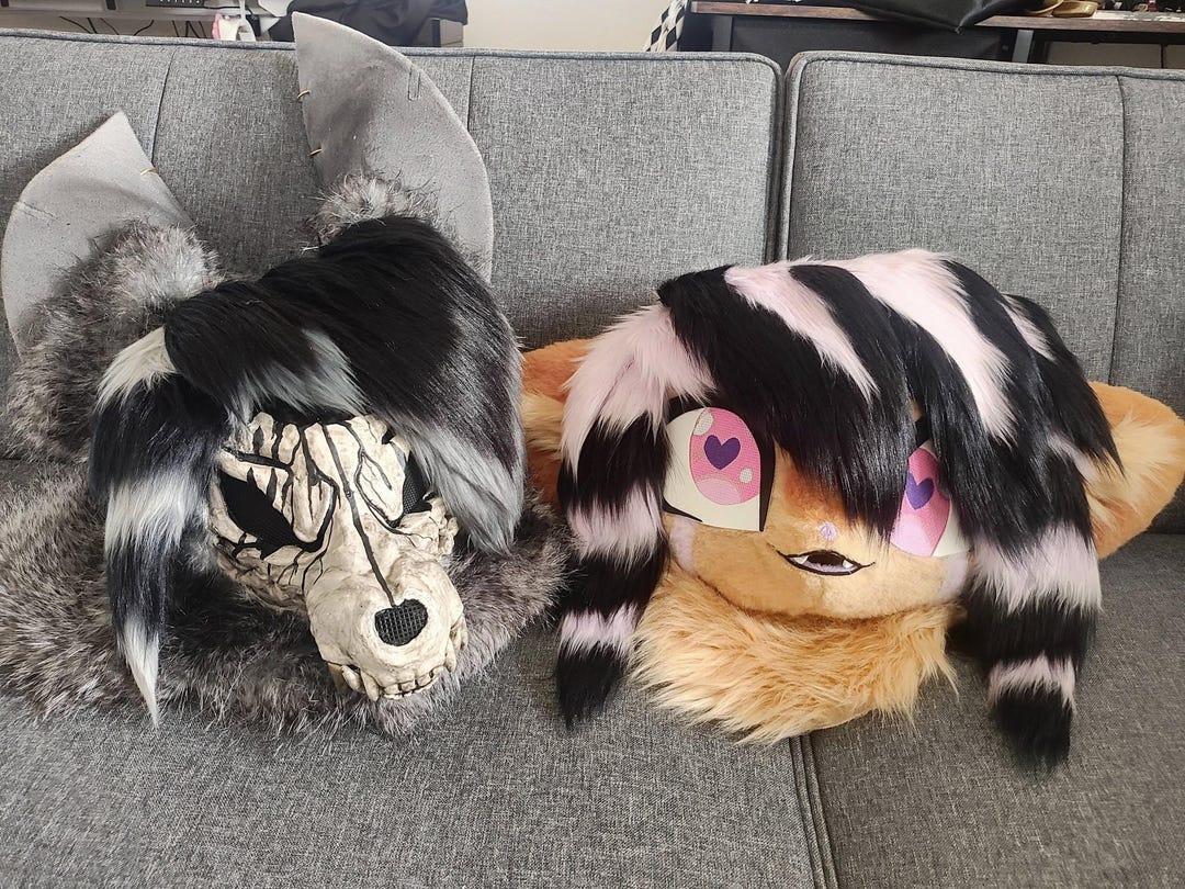 Emo Raccoon Tail Hair Extension for Fursuit - Etsy